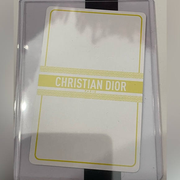 Dior | Art | Christian Dior Paris Yellow Collectors Playing Card | Poshmark